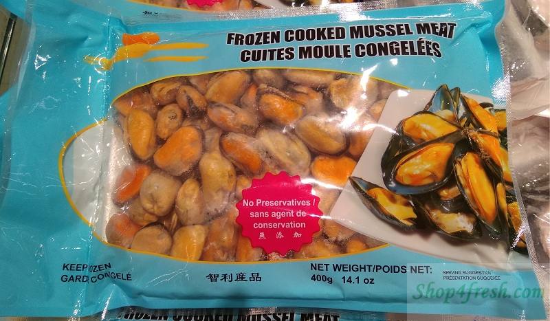 400g-chilled mussel meat -Frozen Cooked Mussel Meat - Mart31