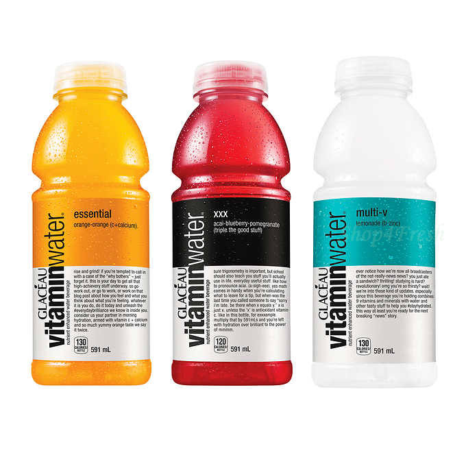 15 × 591 mL Glaçau Vitaminwater Variety Pack - Mart31