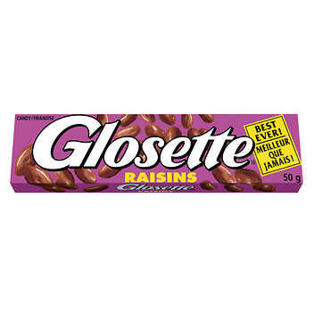 18 × 50 g Glosette Chocolate Covered Raisins - Mart31