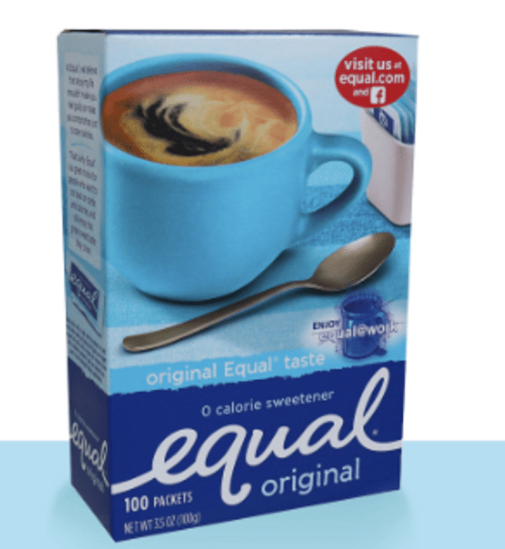 100g Equal original 0 calories sweetener 100 packets - Mart31