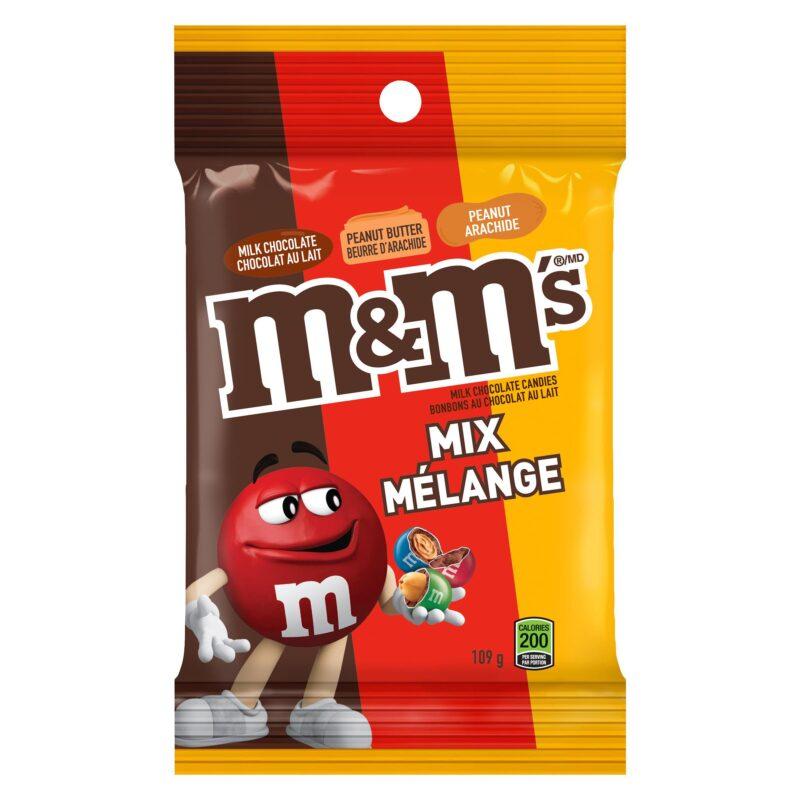 M&Ms milk chocolate (peanut milk peanut butter mix ) candies 109g - Mart31