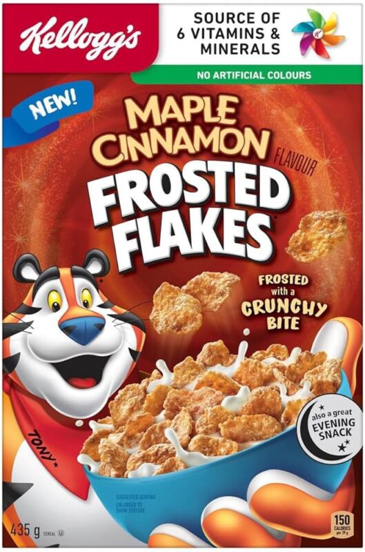 435g Kelloggs Maple cinnamon frosted flakes cereals - Mart31