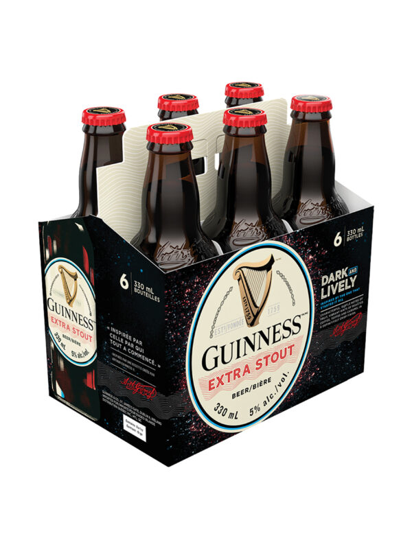 Beer Guinness Extra Stout 6x330 mL bottle - Mart31